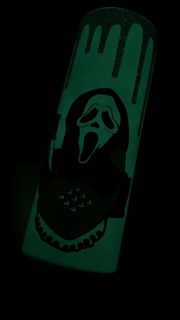 Ghostface Glow in Dark 20oz Stainless Steel Tumbler – Spooky Baby