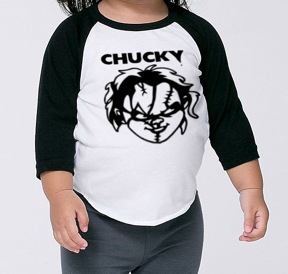 Chucky Raglan T-Shirt or Onesie – Spooky Baby
